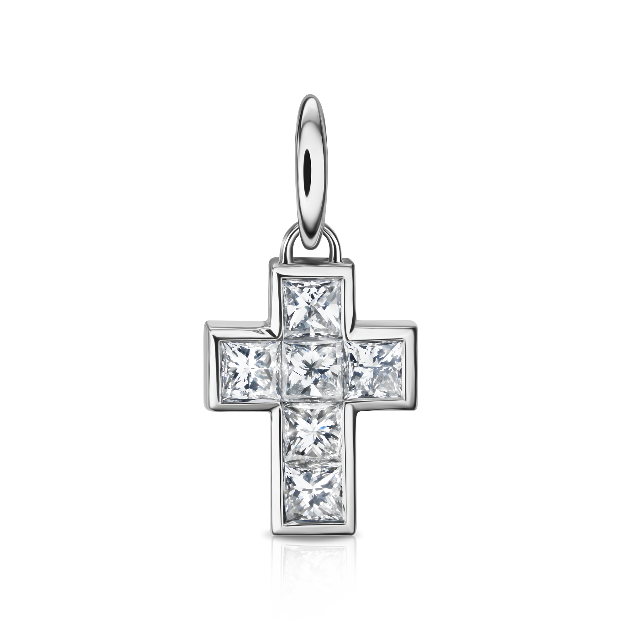 Princess Diamond Cross Pendant – ISA GRUTMAN