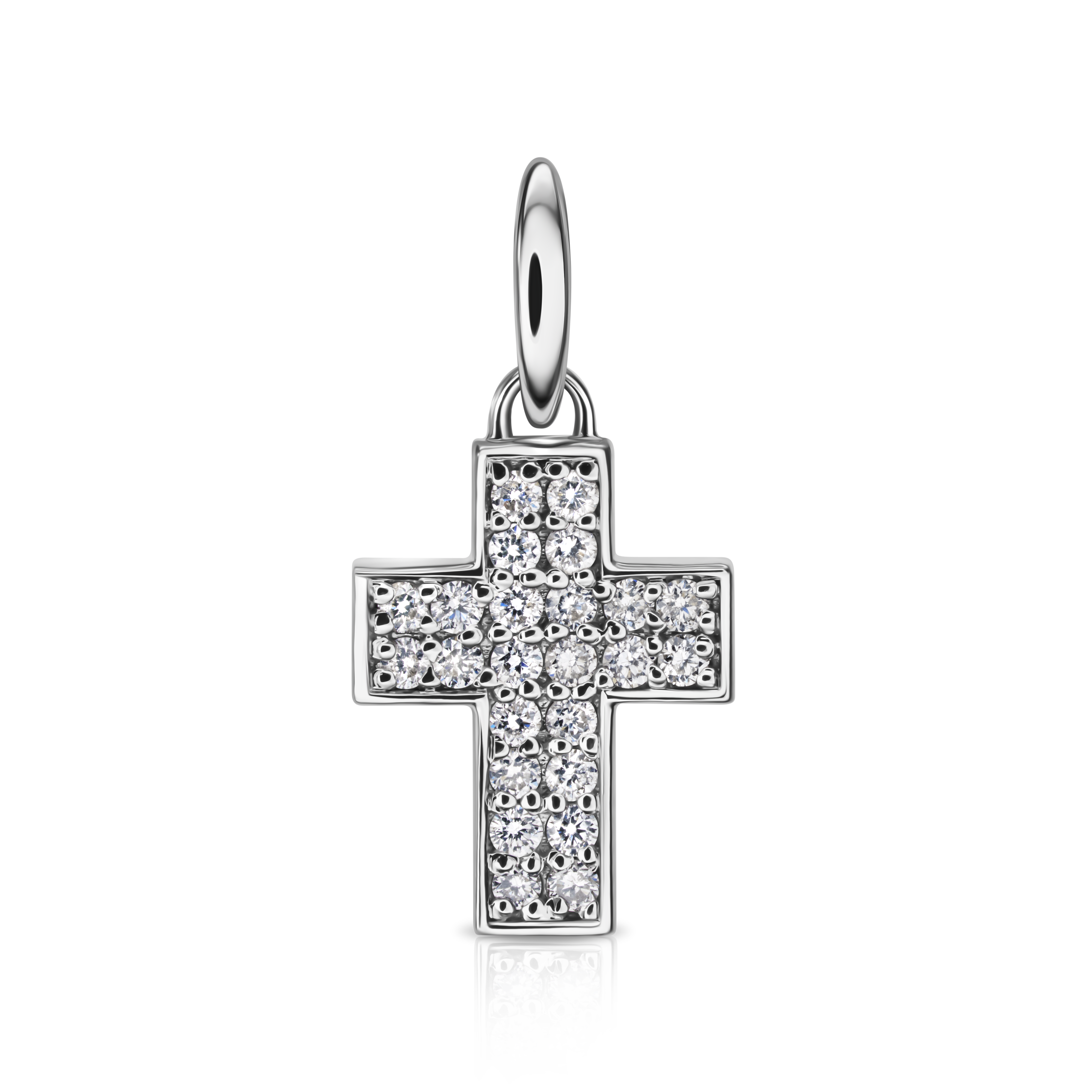 Round Diamond Cross Pendant – ISA GRUTMAN