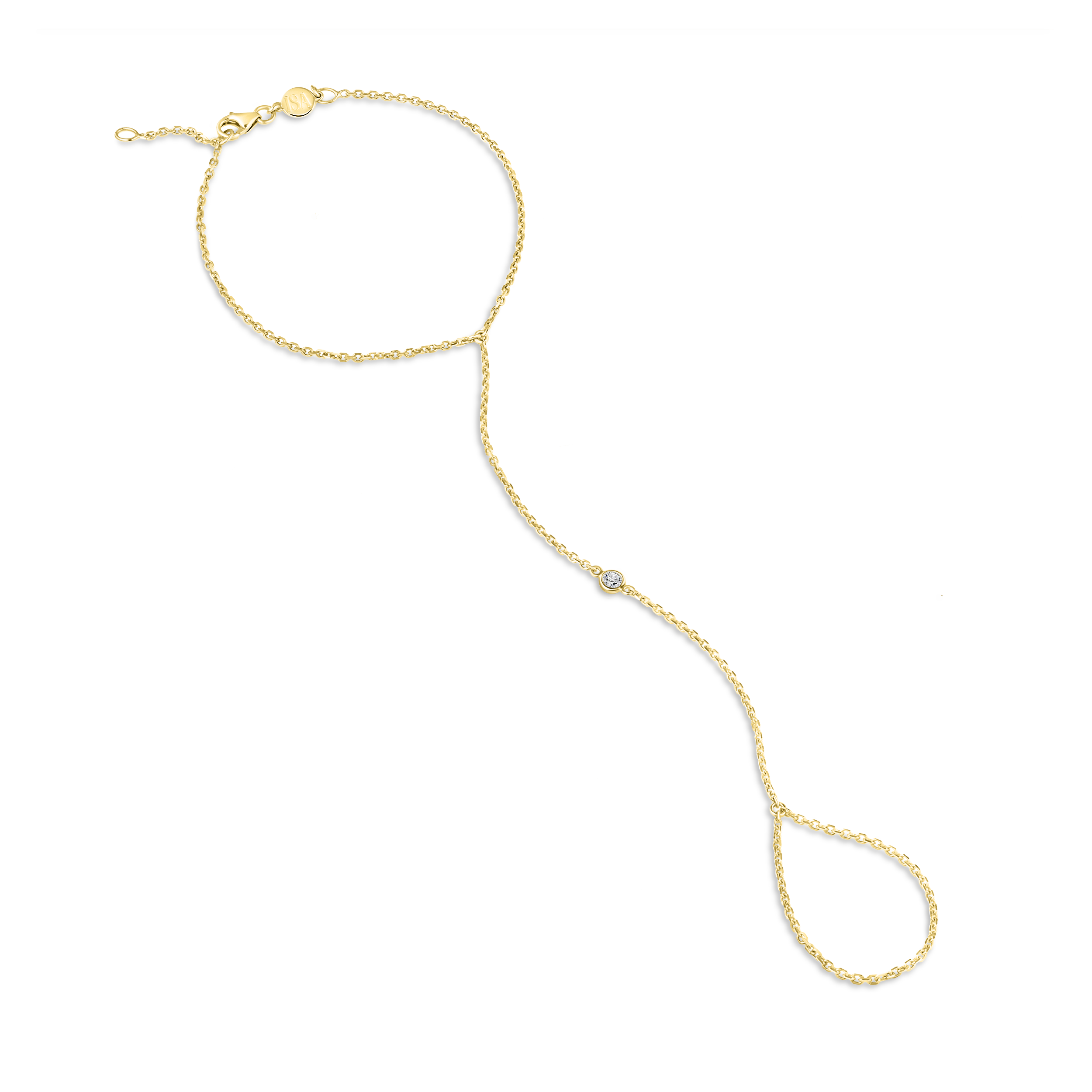 Diamond Bezel Hand Chain – ISA GRUTMAN